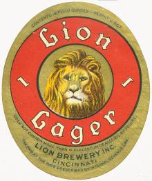Vintage LION LAGER Beer Shirts, T-Shirts, Hats and Apparel