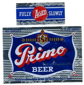Primo Beer Label, Honolulu, HI