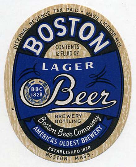 Boston Lager Beer Label, Boston, MA