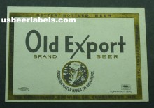 Old Export Beer Label, Cumberland, MD